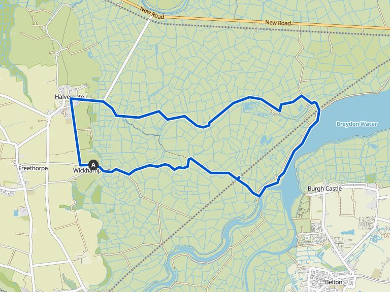 The Weavers' Way, Berney Marshes & Breydon Water loop from Wickhampton ...